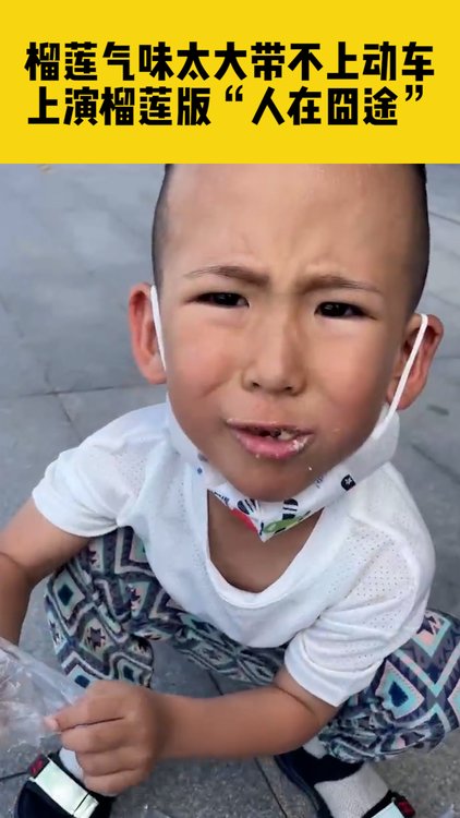 母子买榴莲气味太大带不上动车两人上演榴莲版人在囧途